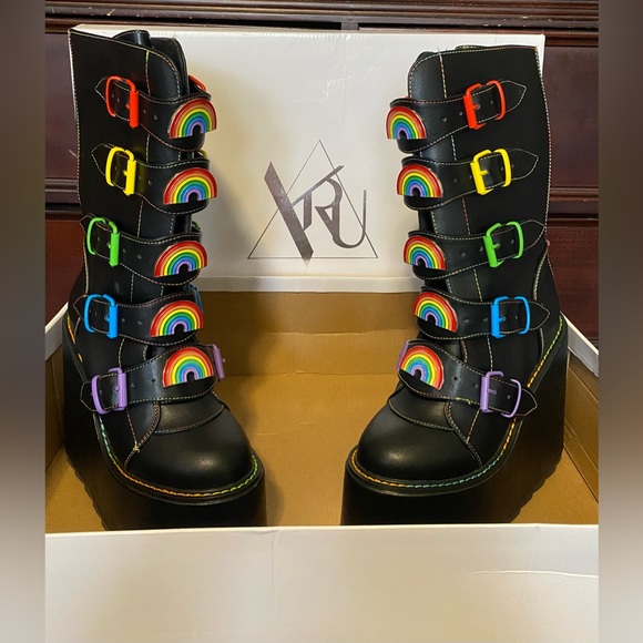 YRU | Shoes | Yru Dune Rainbow Boots | Poshmark